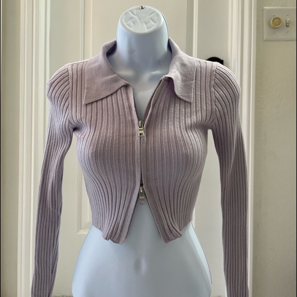 Full Tilt | Tops | Full Tilt Double Zipper Crop Top | Poshmark